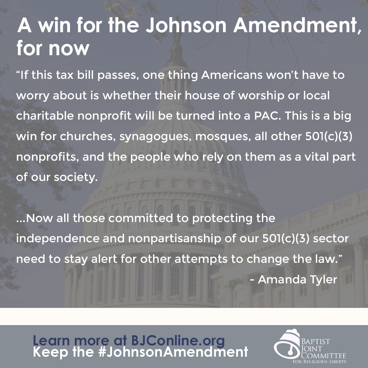 BJC responds to removal of language that would have undermined the ...